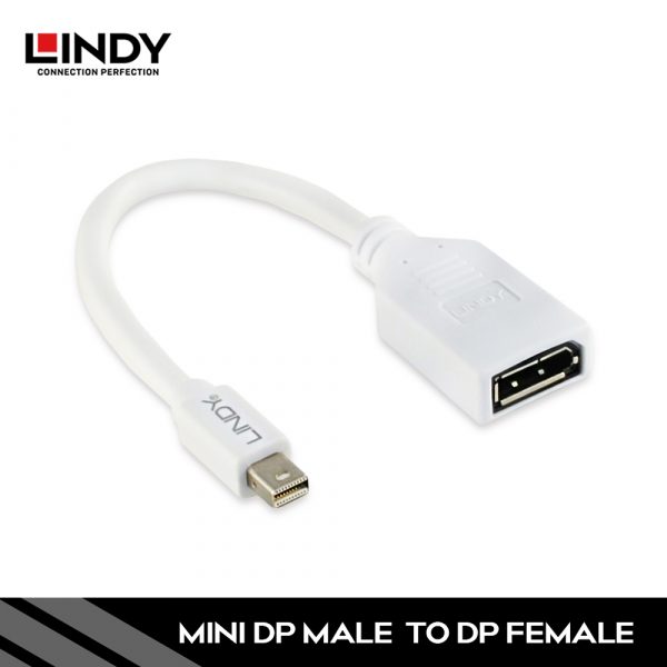 KABEL ADAPTER DISPLAYPORT 1.3, MINI DISPLAYPORT TO DISPLAYPORT | LINDY ...