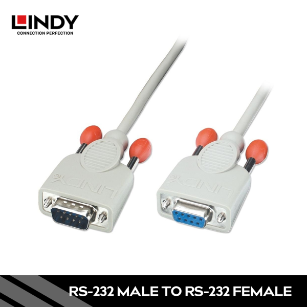 Kabel Extension Serial RS-232, 0.5M | LINDY INDONESIA