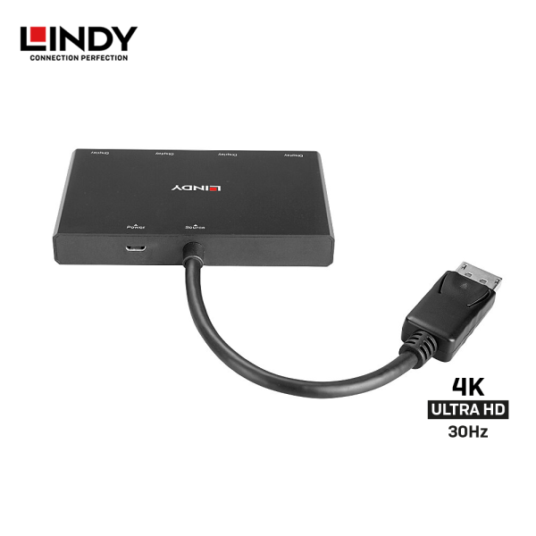 4 Port DisplayPort 1.2 MST Hub | LINDY INDONESIA